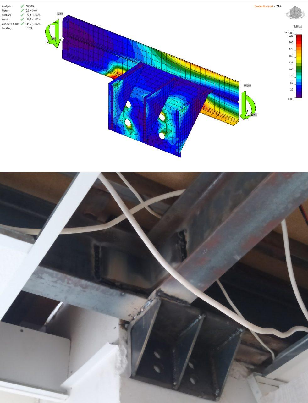 Advanced design and detailing for retrofitting the steel joints of an